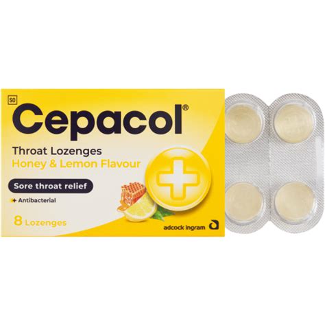 Cepacol Lozenges Honey And Lemon 8s Clicks