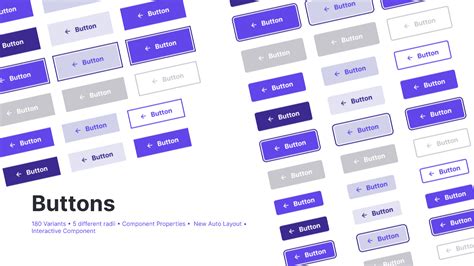 Buttons With Comp Properties Figma