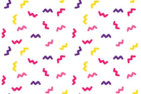 색깔이 있는 추상적인 구불구불한 낙서가 있는 매끄러운 패턴 기본 모양으로 디자인하십시오 간단한 밝은 유치한 컬러 낙서 벽지 인쇄