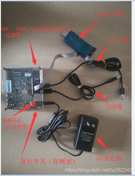 jz2440 s3c2440 开发板开发步骤 之 uboot烧录 参数设置 裸机烧录 kernel烧录（openjtag oflash usb