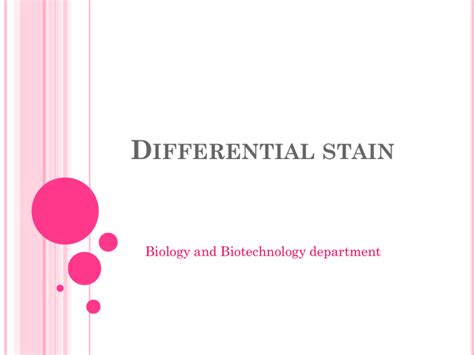Differential Stain