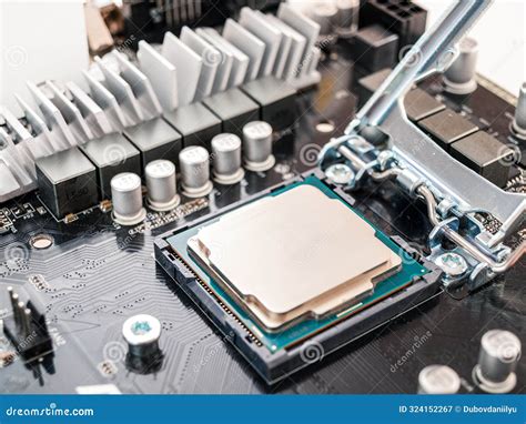 Central Processing Unit Cpu Computer Server Motherboard Socket Computer Components Isolated On