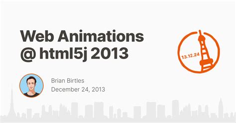 Web Animations Html5j 2013 Brian Birtles Blog