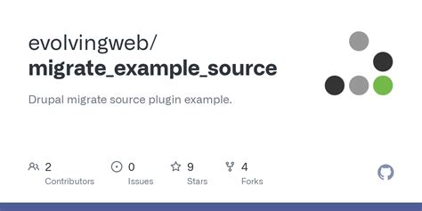GitHub Evolvingweb Migrate Example Source Drupal Migrate Source Plugin Example