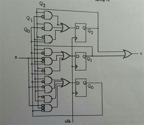 Solved 4 8 Points Analyze The Sequential Circuit Below