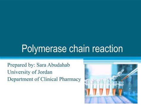 Polymerase Chain Reaction Pcr Ppt