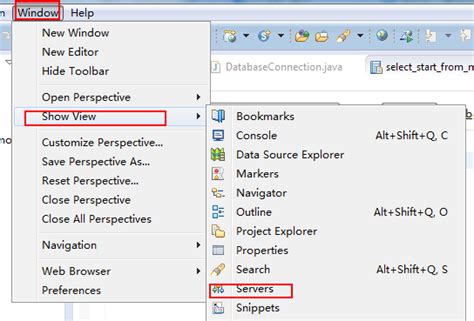在eclipse中配置server和databaseserver Database Csdn博客