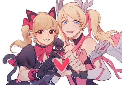 D Va And Mercy Overwatch Cats Pink Mercy Dva Fanart