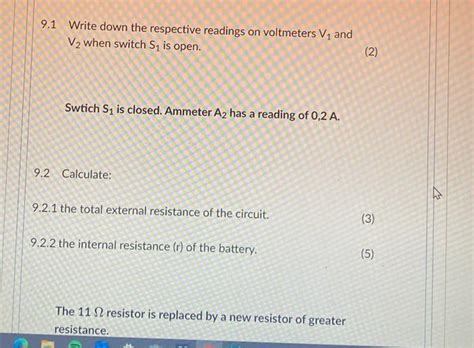 Solved An Electric Circuit Is Set Up As Shown In The Diagram Chegg Com
