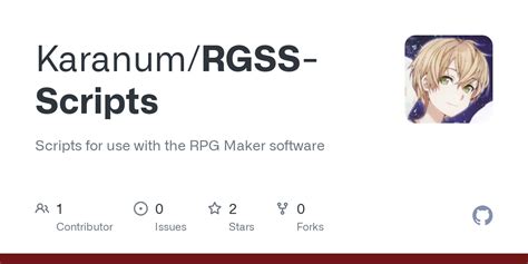 Github Karanumrgss Scripts Scripts For Use With The Rpg Maker Software