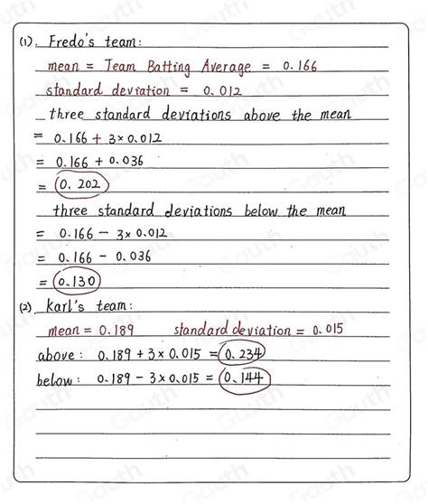 Solved Use The Table Below To Determine The Value That Is Three Standard Deviations Above The