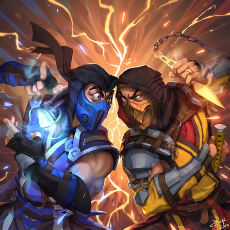 Sub Zero Vs Scorpions Fight