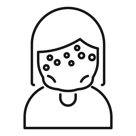 Young Woman Having Chickenpox On Her Forehead 49065008 Vector Art At