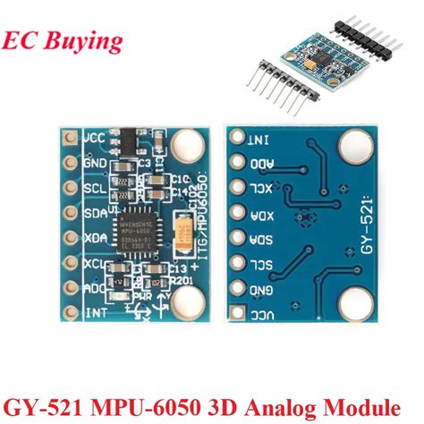 gy 521 mpu 6050 mpu6050 module 3 axis analog gyro sensors 3 axis accelerometer 6dof 3d angle