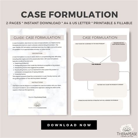 Case Formulation Template Client Map Template Client Notes Therapy