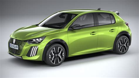 Peugeot 208 2024 3d Model 159 3ds Lwo C4d Ma Fbx Obj Max Free3d