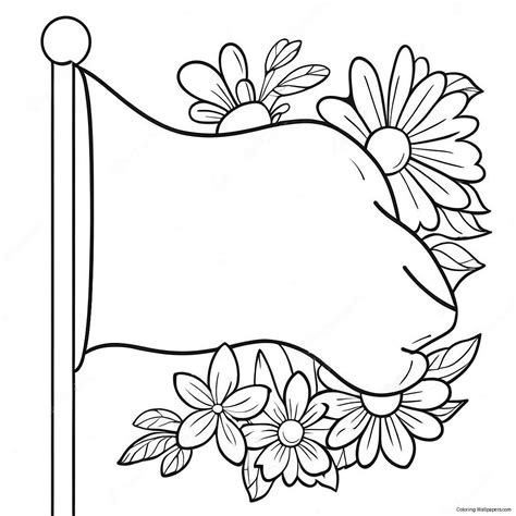 Blank Flag Template Coloring Page 30664 24258