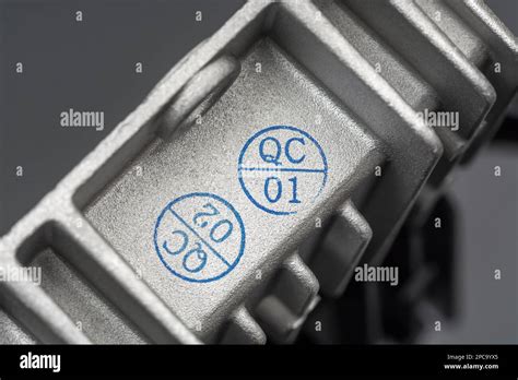 Qc Quality Control Stamp On A Chinese Unbranded Die Cast Aluminium Dc Qc Quality Control Stamp On A Chinese Unbranded Die Cast Aluminium Dc