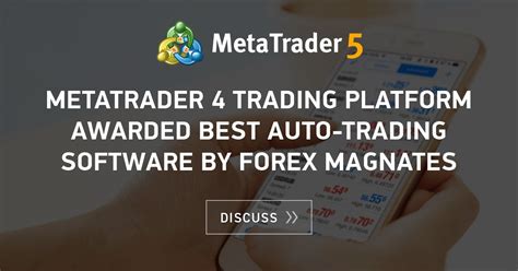 Metatrader 4 Trading Platform Awarded Best Auto Trading Software By