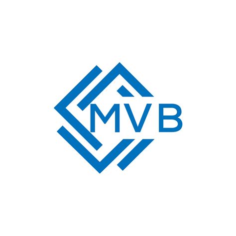 MVB Letter Logo Design On White Background MVB Creative Circle Letter Logo Concept MVB Letter