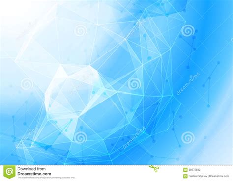 Molecular Structure Background Stock Vector Illustration Of Blue Construction 60275832