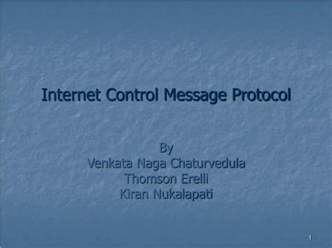 Ppt Internet Control Message Protocol Powerpoint Presentation Free Download Id4789316