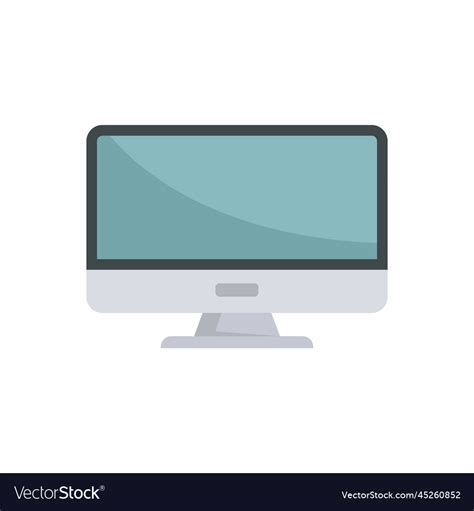 Business Monitor Icon Flat Computer Pc Royalty Free Vector