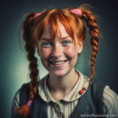 Nostalgic Pippi Longstocking In Modern Attire Stable Diffusion Online