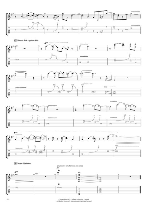 Highway To Hell Tablatura De Acdc Guitar Pro Full Score Mysongbook