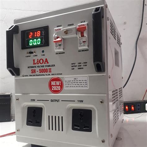 Lioa Sh 5000 Ii Ổn Áp 1 Pha 5kva 5kw Dải 130v~250v Chính Hãng Mới 100