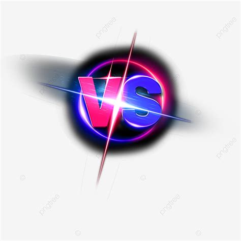 Vs Font Design PNG Transparent Hand Drawn Design Light Effect Vs Font Element Simple Hand