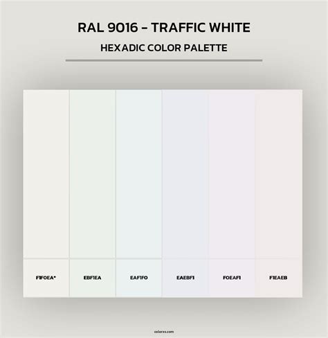 Ral 9016 Traffic White Color Palettes