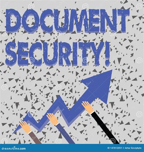 Word Writing Text Document Security Business Concept For Means In Which Important Documents Are