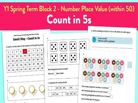 Count In 5s Activities Y1 Spring Term Block 2 Number Place Value Within 50 Teaching