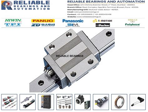 Standard Bearing Steel Hiwin Linear Guide And Rail HGH Series For Machine Tools At Piece