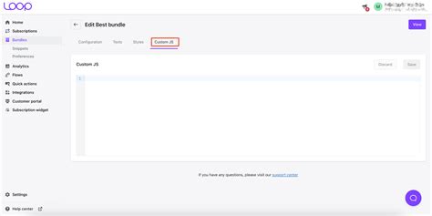 Build Your Bundle Loop Subscriptions