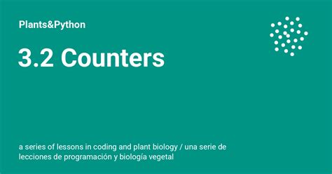 32 Counters Plantsandpython