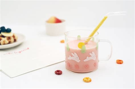 유리컵·물컵 래빗글라스 귀여운 캐릭터 유리컵 오늘의집 쇼핑