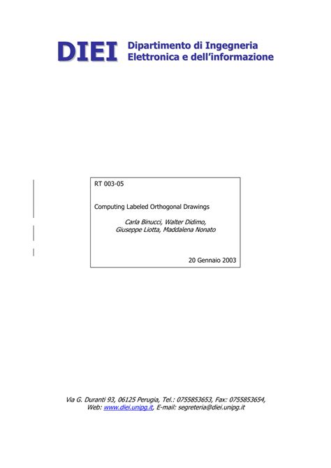 Pdf Computing Labeled Orthogonal Drawings