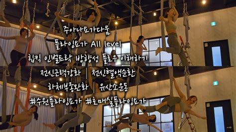 주아나요가다움 플라잉요가 All Level힙킥 인벌트락 방향성 플로우 이해하기전신근력강화│전신혈액순환하체부종완화│유산소운동수원