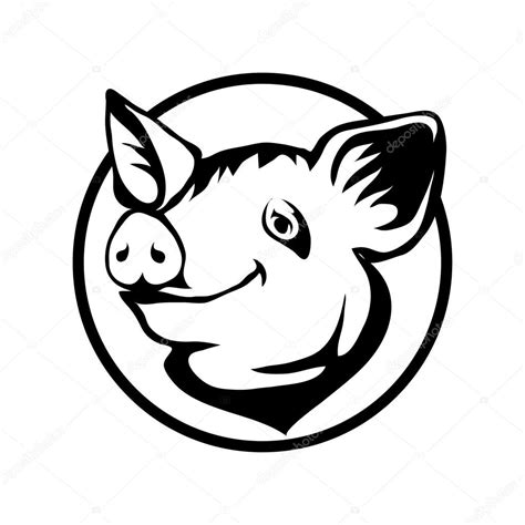Pig Logo Illustration Stock Vector Image By ©korniakovstock