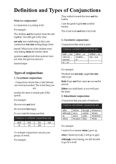 Definition Types Of Conjunctions Definition And Types Of Conjunctions What Is A Conjunction