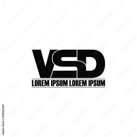 Vsd Letter Monogram Logo Design Vector Stock Vector Adobe Stock