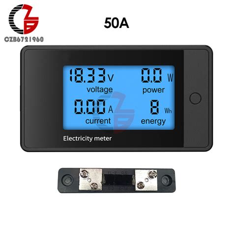 Lcd Dc 디지털 파워 미터 전압 모니터 전압계 전류계 파워 테스터 Dc 12v 4 In 1 Dc 8v 100v 20a 50a 100a 200a 측정