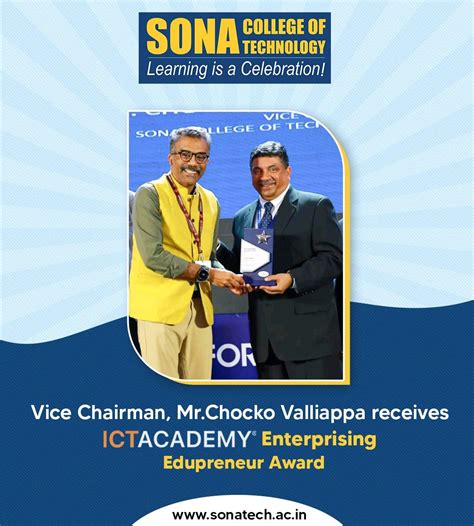 Sona College Of Technology On Linkedin Academia Edupreneur