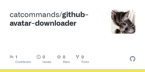 Github Catcommandsgithub Avatar Downloader