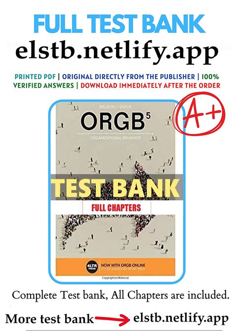 Test Bank For Orgb 5th Edition Nelson Tst Bnk Pdf Medium