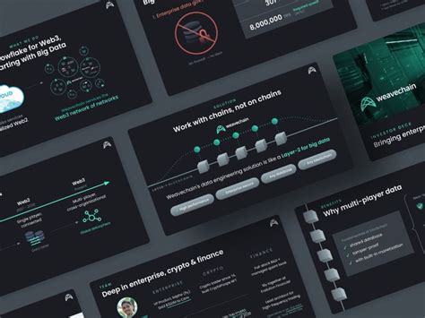 Weavechain Investor Presentation Pitch Deck Designer Portfolio Blockchain Web3 Startup