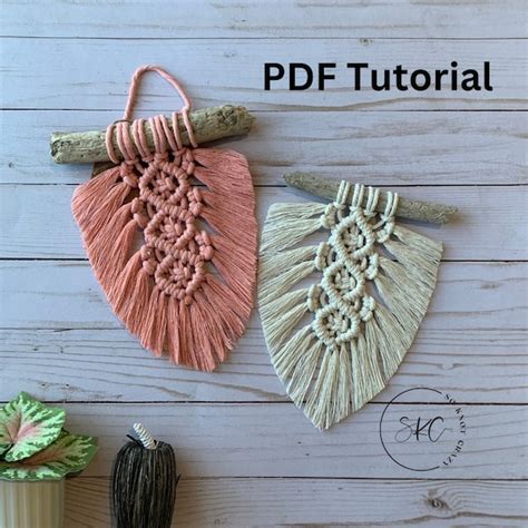 Macrame Leaf Pattern Etsy