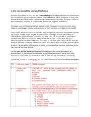 Assignment 1 Use Case Modelling Docx 1 Use Case Modelling User